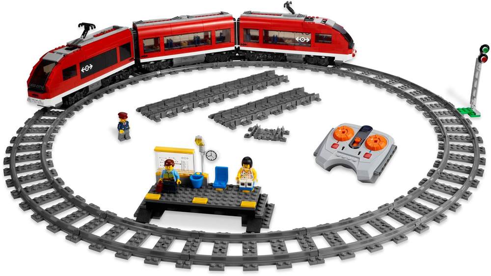 火车：客运火车（Passenger Train）（乐高LEGO 7938、将牌LELE 28032、奥斯尼AUSINI 25903 ...