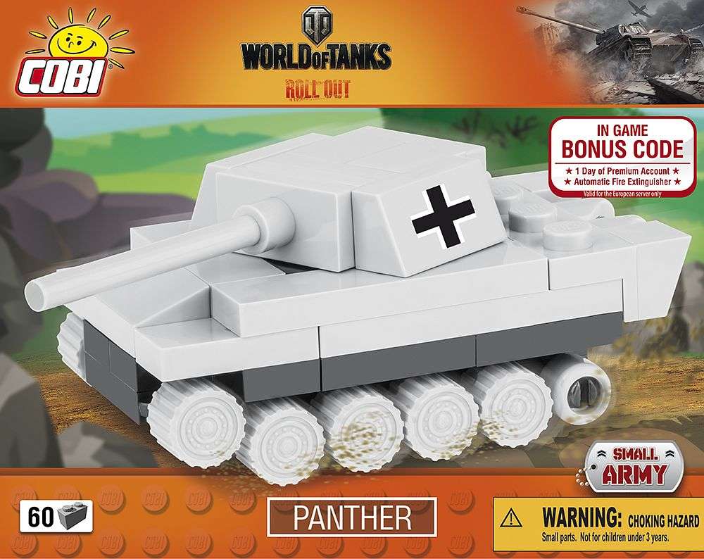 豹式迷你坦克（Panther Nano Tank）（酷陛COBI 3019） | Brick4.com - 最实用的国产积木索引表