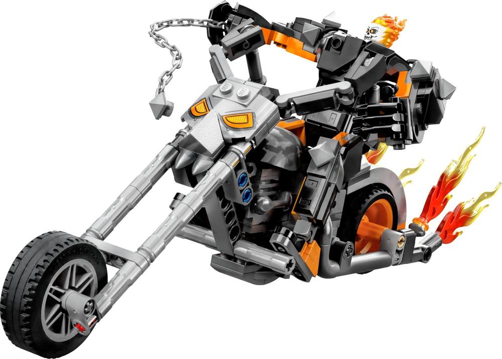 恶灵骑士机甲与烈焰摩托车（Ghost Rider Mech & Bike）（乐高LEGO 76245） | Brick4.com - 最实用的国产积木索引表