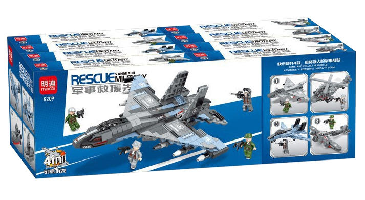 军事救援先锋（Rescue Vanguard Military）（明迪minGDi K209） | Brick4.com - 最实用的国产积木索引表