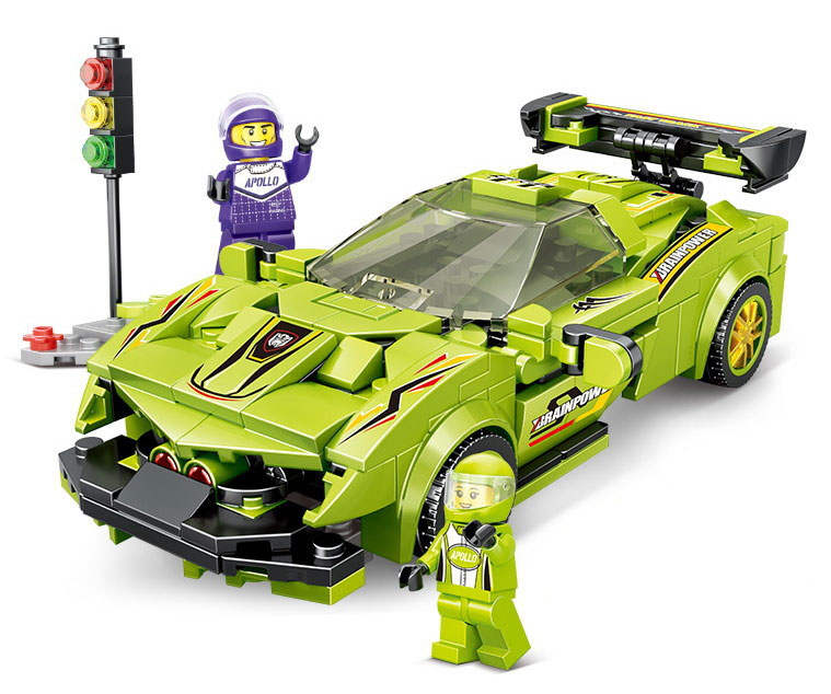 超跑变形车：兰搏基妮 毒药（明迪minGDi/磊宝LEIBAO 10096、布鲁科 BLK-0100、布鲁科 RC-100、益木YIMU/波波象 YM-77003） | Brick4.com ...