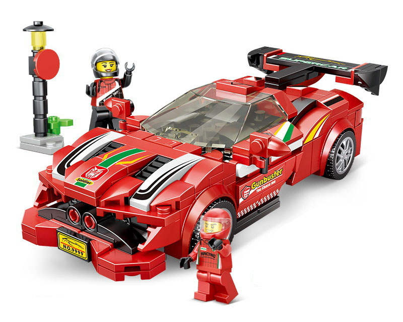 超跑变形车：法啦俐 488（明迪minGDi/磊宝LEIBAO 10097、布鲁科 BLK-0102、布鲁科 RC-102、益木YIMU/波波象 YM-77002） | Brick4.com ...