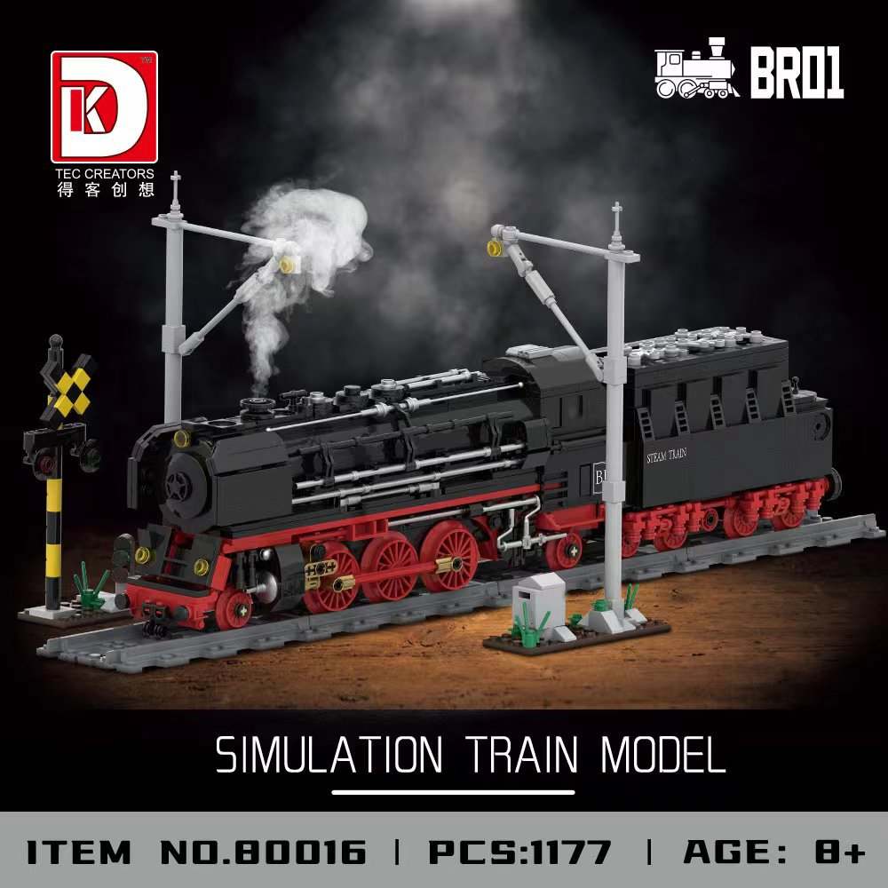 德国BR01型蒸汽机车（BR01 Simulation Train Model）（得客创想 DK 80016） | Brick4.com - 最实用的国产积木索引表