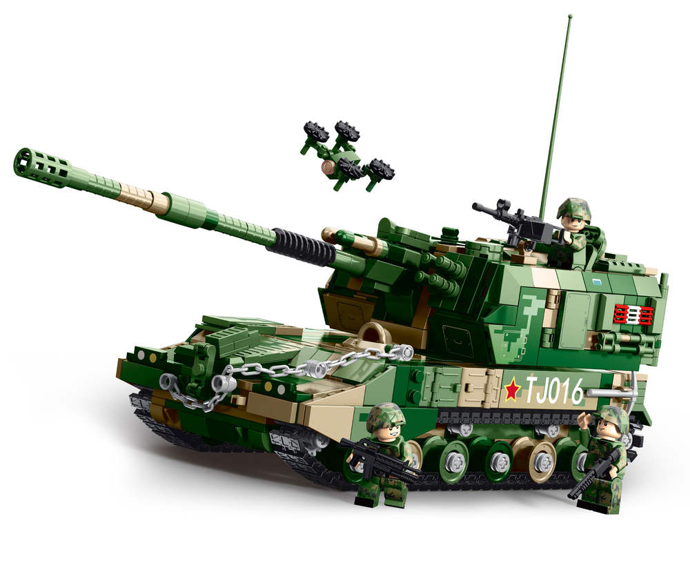 重装合成旅：05式自行榴弹炮（沃马动漫WOMA C1016） | Brick4.com - 最实用的国产积木索引表