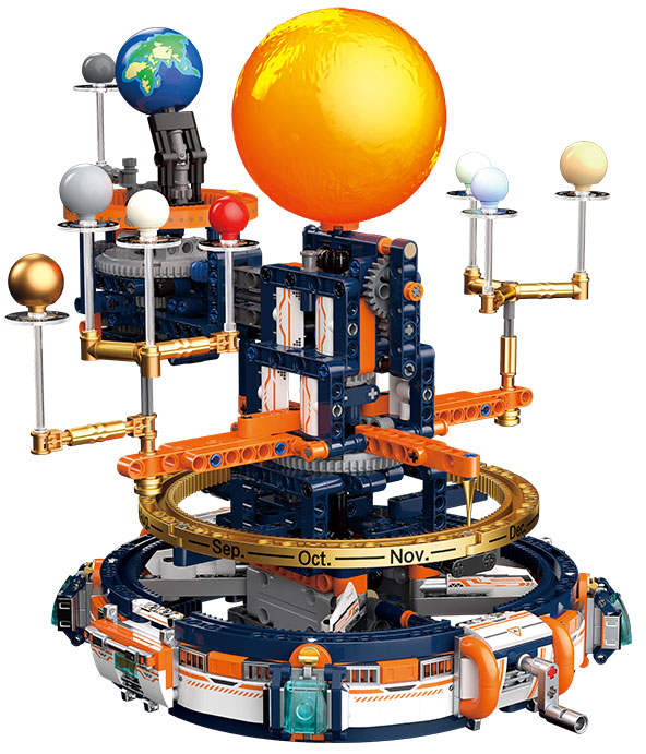 破晓太阳系行星仪（佳奇JAKI CK008、佳奇JAKI CK009） | Brick4.com - 最实用的国产积木索引表