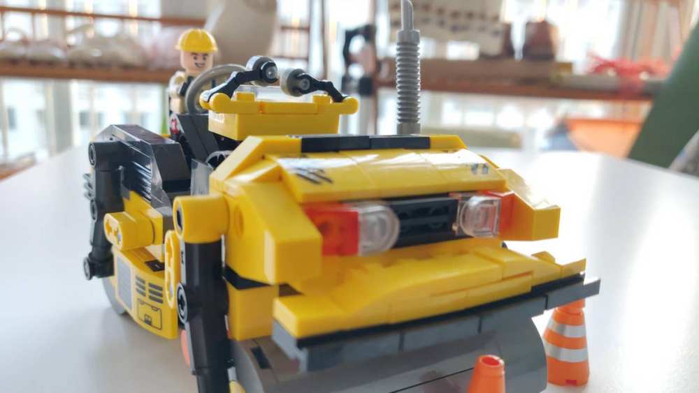 积械密码：双钢轮压路机（TECHINQUE）（森宝SEMBO 701201） | Brick4.com - 最实用的国产积木索引表