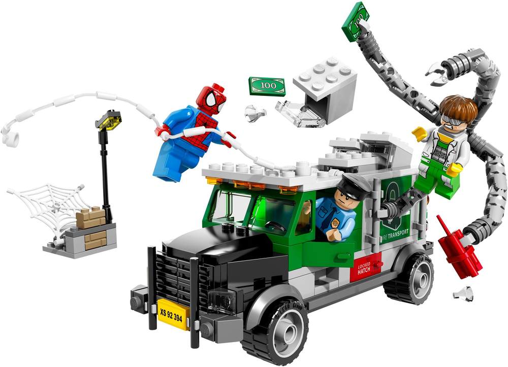 章鱼博士抢劫卡车（Doc Ock Truck Heist）（乐高LEGO 76015、乐拼LEPIN 07009、乐翼LARI/博乐BELA ...