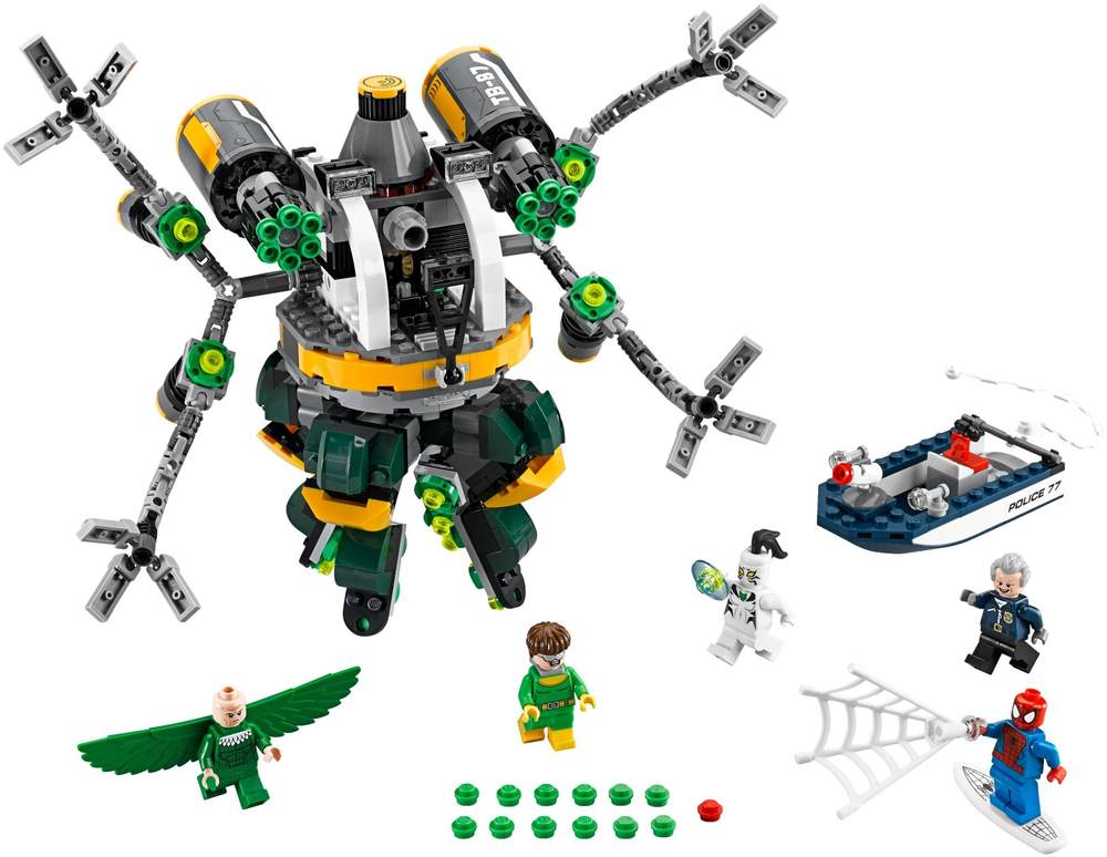 蜘蛛侠：章鱼博士的触手陷阱（Spider-Man: Doc Ock's Tentacle Trap）（乐高LEGO 76059、乐拼LEPIN ...