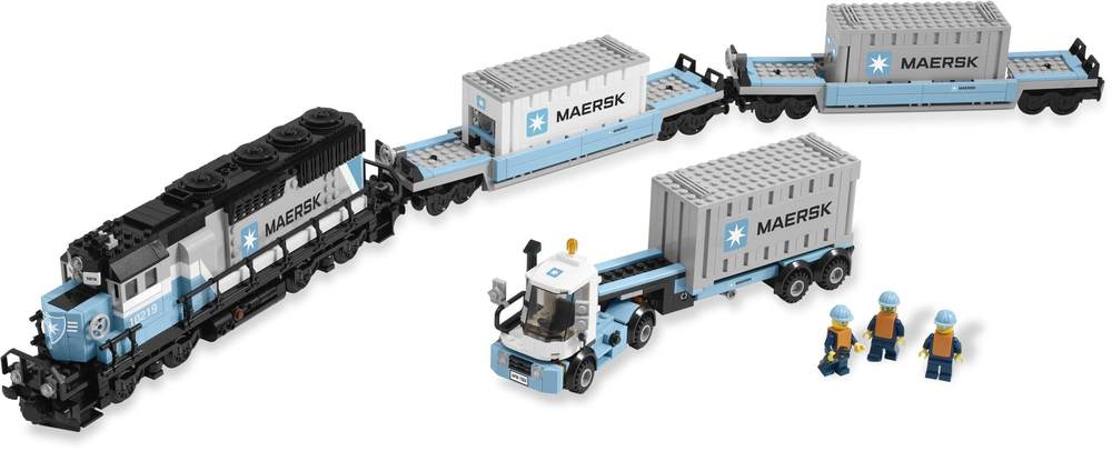 马士基火车（Maersk Train）（乐高LEGO 10219、乐拼LEPIN 21006、开智KAZI/高博乐GBL/博智BOZHI ...