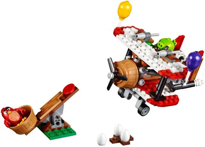 愤怒的小鸟：猪星袭击（Piggy Plane Attack）（乐高LEGO 75822、乐拼LEPIN 19002、乐翼LARI/博乐BELA ...