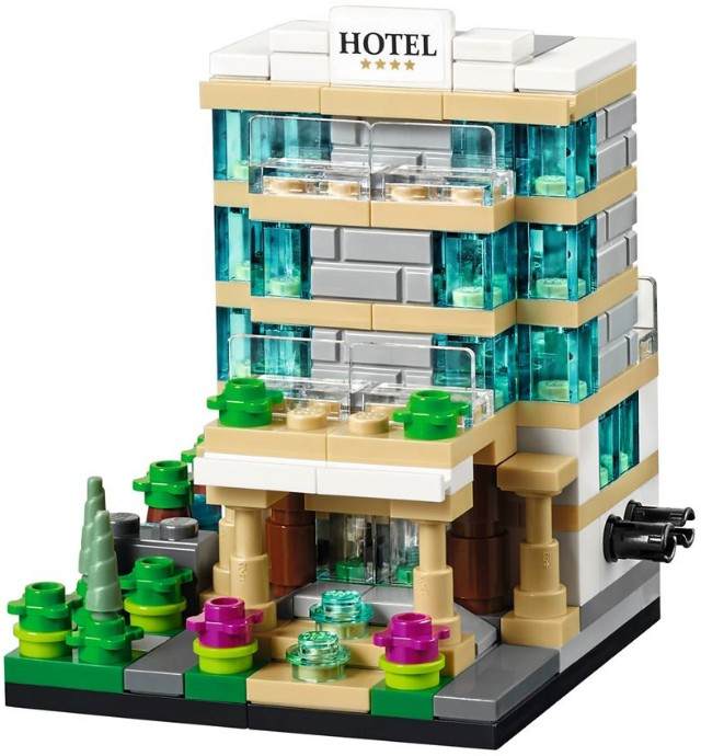 迷你街景酒店（Bricktober Hotel）（乐高LEGO 40141、积思JiSi 1110） | Brick4.com - 最实用的 ...