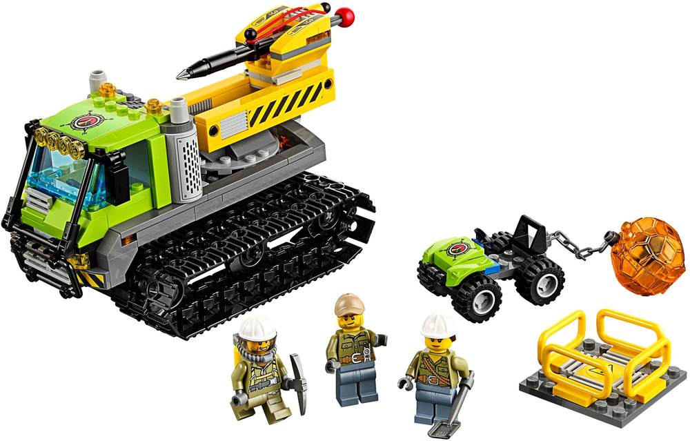 火山探险履带式潜孔钻车（Volcano Crawler）（乐高LEGO 60122、乐拼LEPIN 02003、乐翼LARI/博乐BELA ...