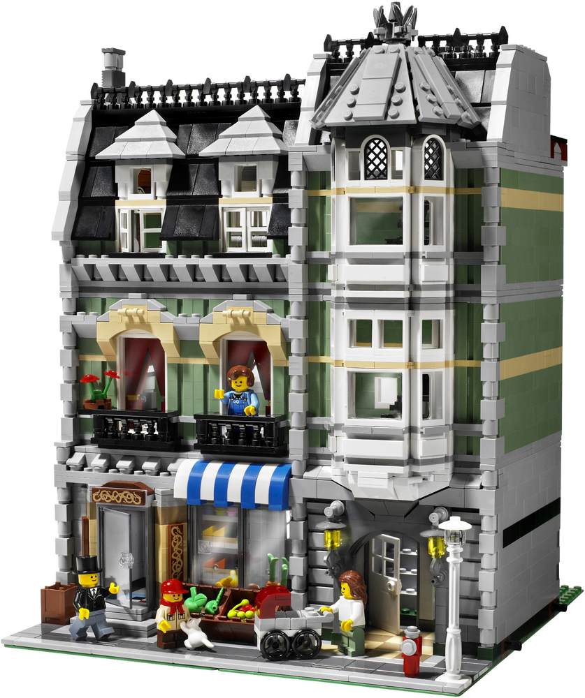 绿色杂货店（Green Grocer）（乐高LEGO 10185、乐拼LEPIN 15008、乐拼LEPIN 15008B、将牌LELE ...