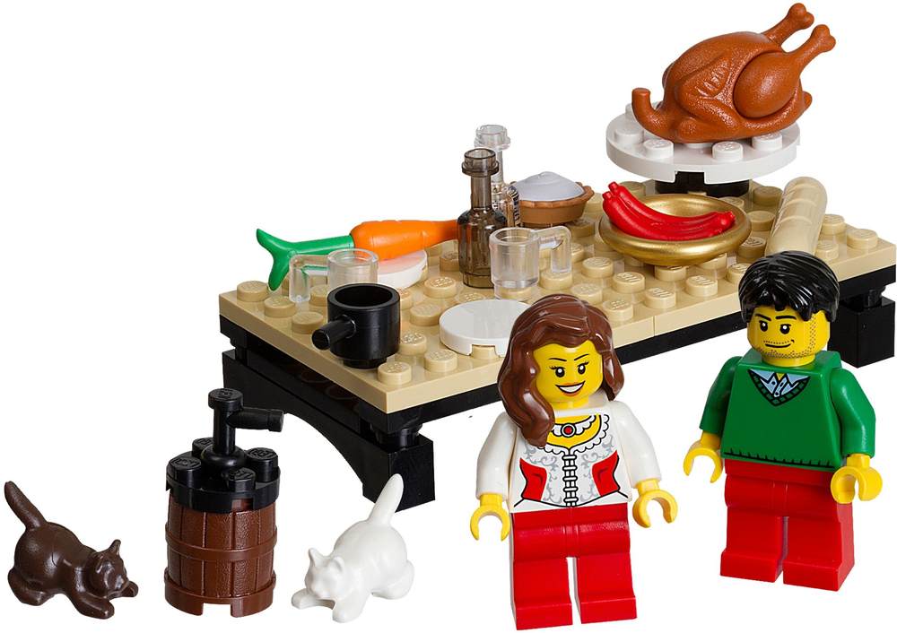 感恩节：感恩节盛宴（Thanksgiving Feast）（乐高LEGO 40056） | Brick4.com - 最实用的国产积木索引表