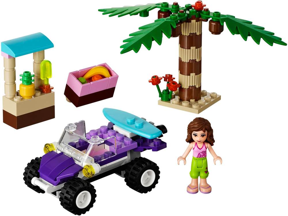 好朋友：夏天：奥莉薇亚的沙滩车（Olivia's Beach Buggy）（乐高LEGO 41010） | Brick4.com - 最实用的 ...