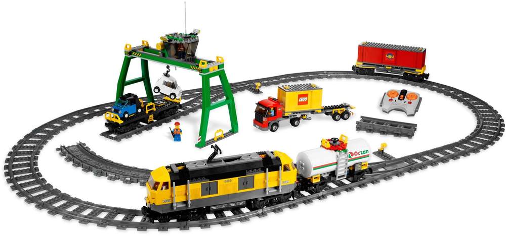货运火车（Cargo Train）（乐高LEGO 7939、奥斯尼AUSINI 25004） | Brick4.com - 最实用的国产积木索引表