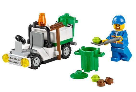 交通：城市垃圾车（Garbage Truck）（乐高LEGO 30313） | Brick4.com - 最实用的国产积木索引表