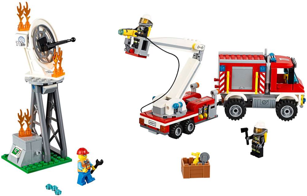 消防：重型消防车（Fire Utility Truck）（乐高LEGO 60111、乐拼LEPIN 02083） | Brick4.com ...