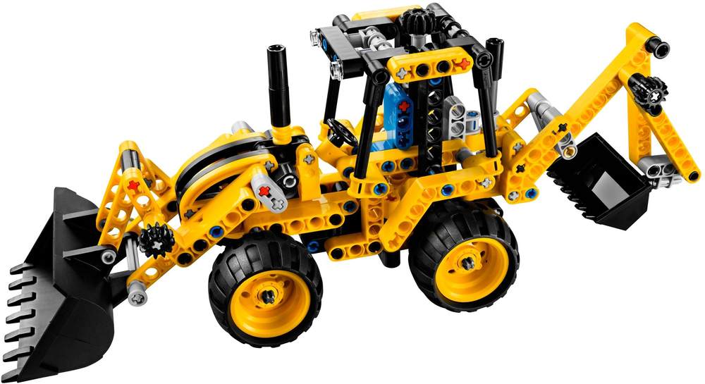 迷你反铲装载机（Mini Backhoe Loader）（乐高LEGO 42004） | Brick4.com - 最实用的国产积木索引表