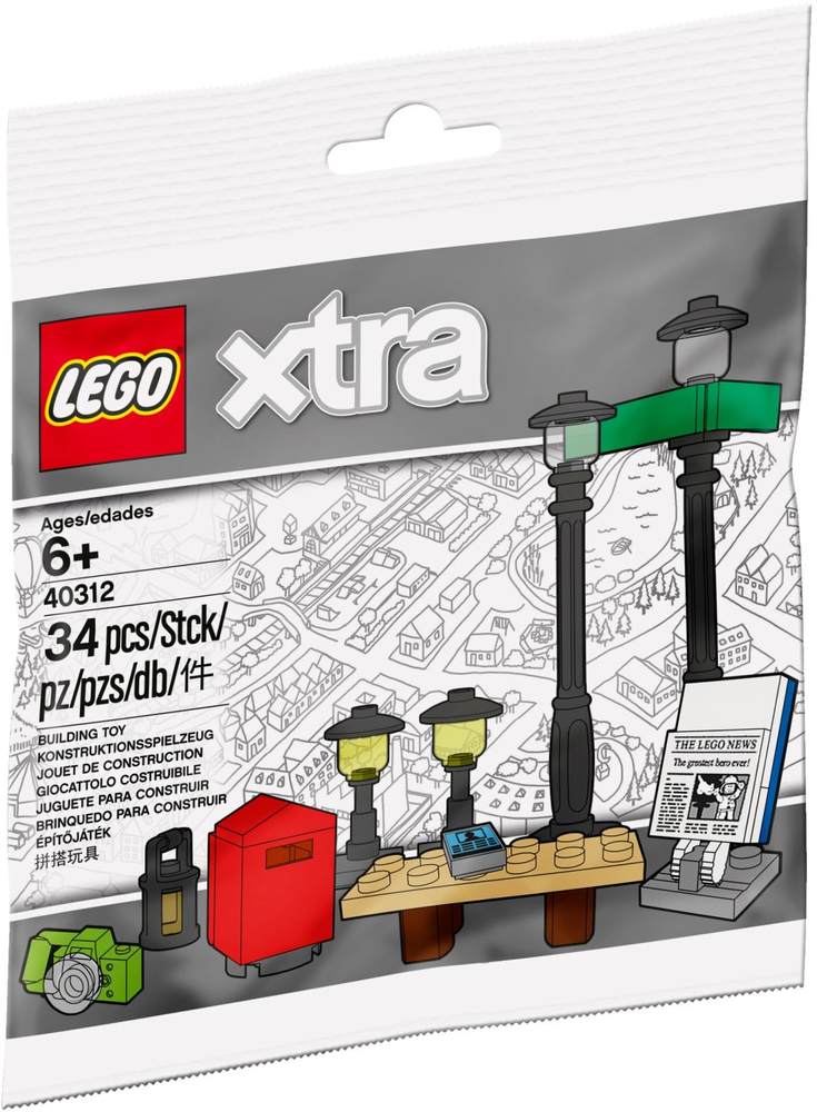 XTRA：路灯（Streetlamps）（乐高LEGO 40312） | Brick4.com - 最实用的国产积木索引表