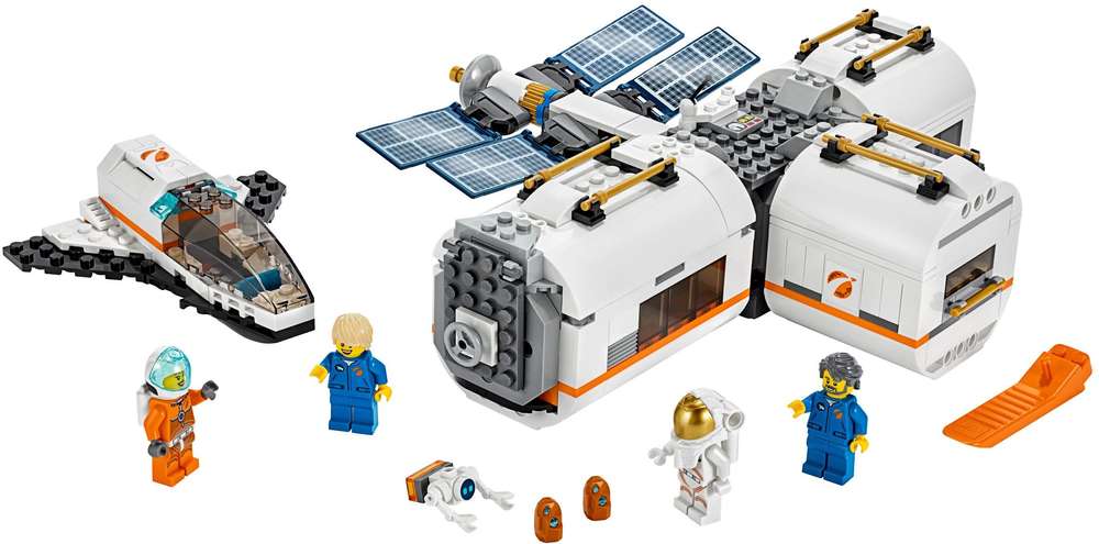 太空：月球空间站（Lunar Space Station）（乐高LEGO 60227、乐翼LARI 11386、万格WANGE/立高LIGAO ...