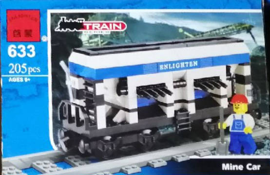 火车：矿物厢（Train：Mine Car）（启蒙QMAN/ENLIGHTEN/奇妙积木Keeppley 633） | Brick4.com ...