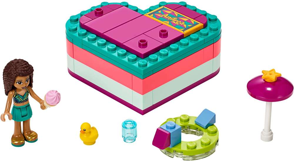 好朋友：安德里亚的夏日藏宝盒（Andrea's Summer Heart Box）（乐高LEGO 41384、乐翼LARI 11365 ...