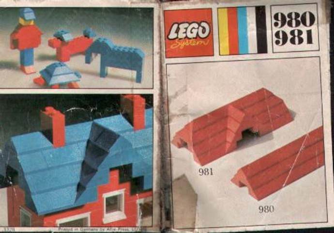23 sloping bricks, including roof peak bricks, Red（23 sloping bricks ...