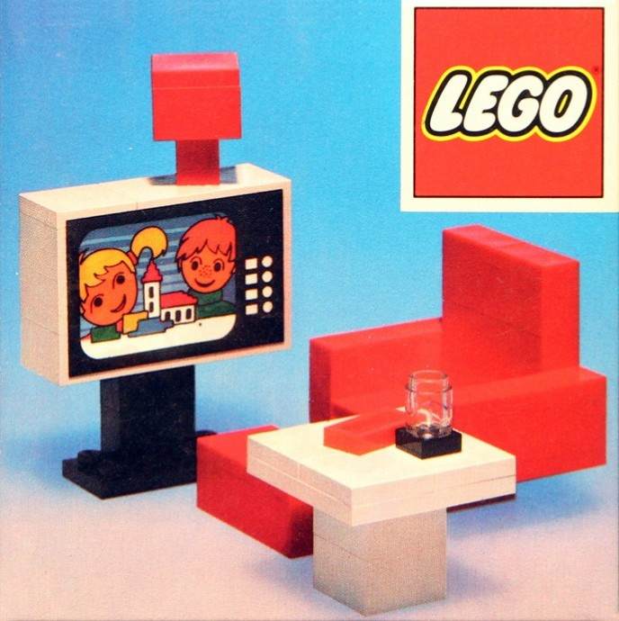 彩色电视与沙发（Colour TV and chair）（乐高LEGO 274） | Brick4.com - 最实用的国产积木索引表
