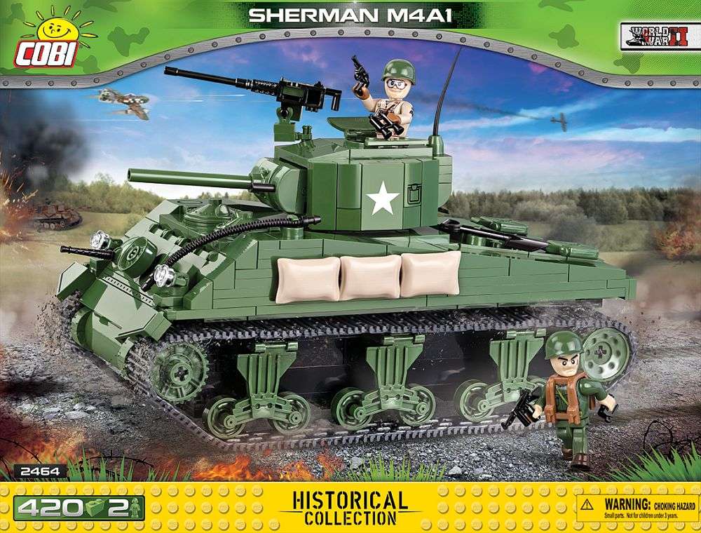 M4A1谢尔曼（Sherman M4A1）（酷陛COBI 2464） | Brick4.com - 最实用的国产积木索引表