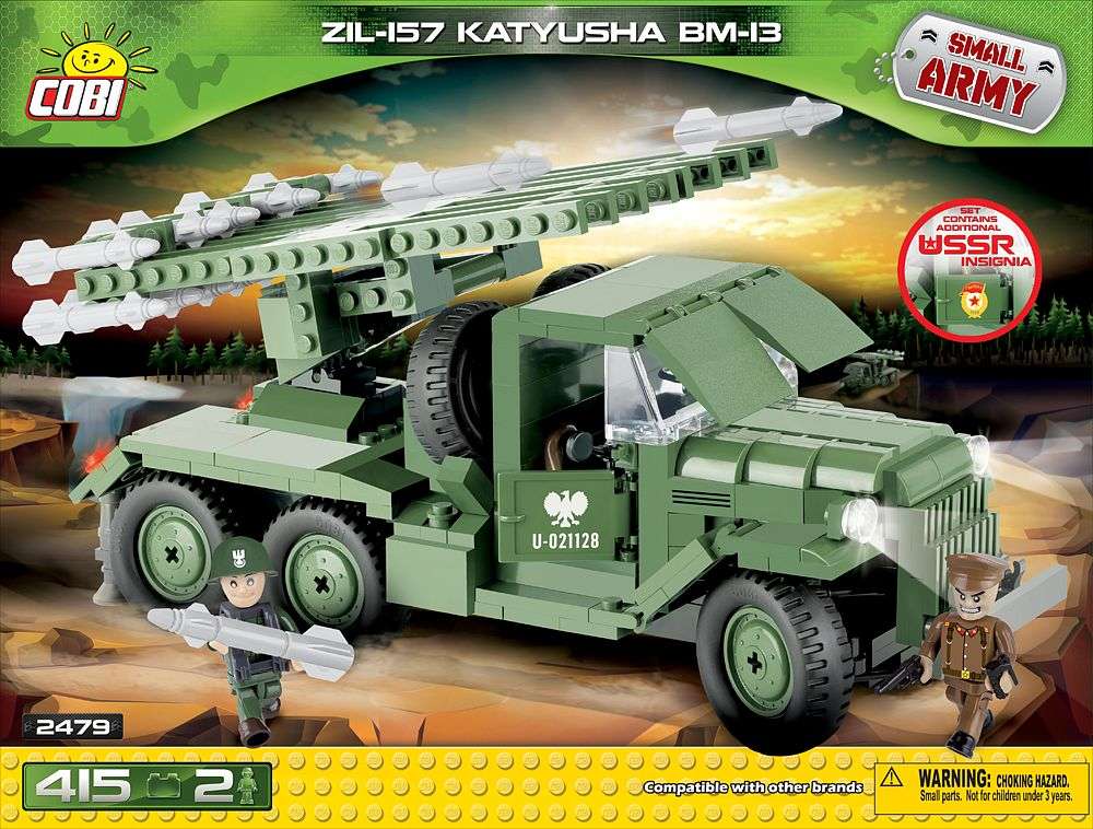 BM-13 喀秋莎火箭炮（Zil 157 Katyusha BM-13）（酷陛COBI 2479） | Brick4.com - 最实用的国产 ...