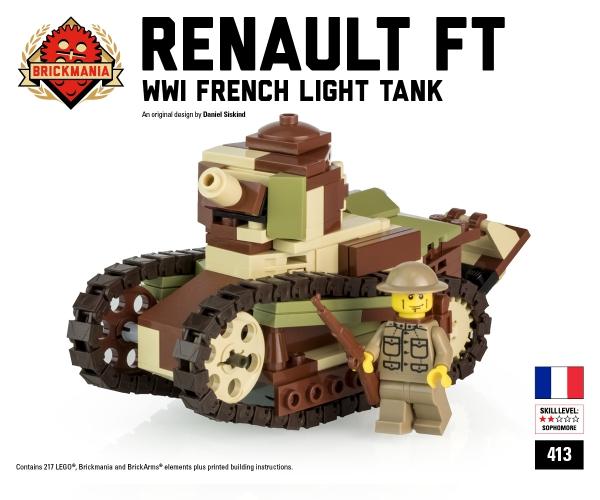 雷诺FT-17 - 法国轻型坦克（Renault FT - French Light Tank）（Brickmania 413 ...