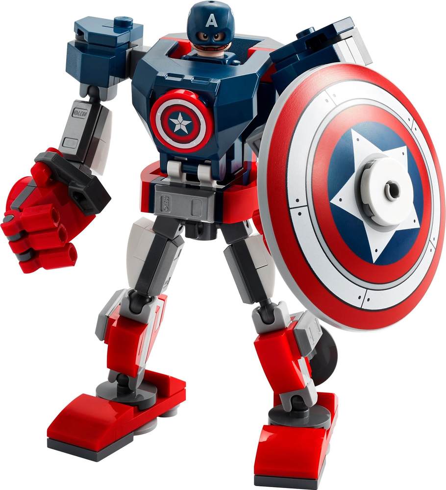 美国队长机甲（Captain America Mech Armor）（乐高LEGO 76168、乐翼LARI/博乐BELA 11632、双象 ...