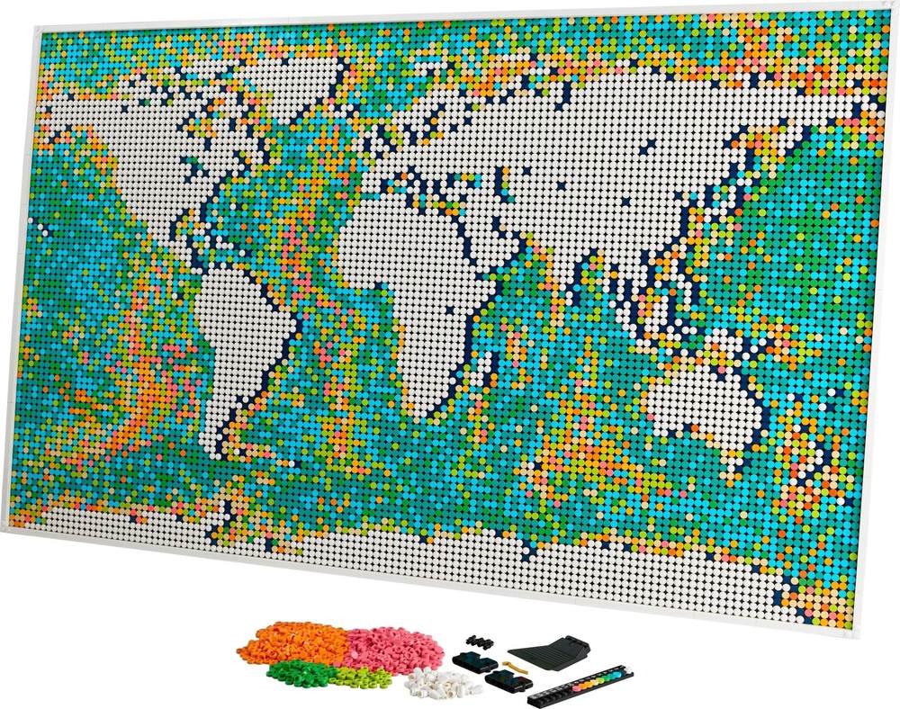 世界地图马赛克（Art：World Map）（乐高LEGO 31203、无牌 99007、无牌 61203） | Brick4.com - 最 ...