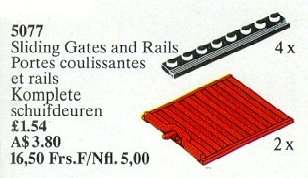 Sliding Gates and Rails（Sliding Gates and Rails）（乐高LEGO 5077） | Brick4 ...