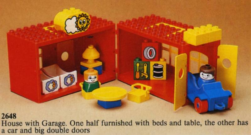 车库（Play-Box Home and Garage）（乐高LEGO 2648） | Brick4.com - 最实用的国产积木索引表