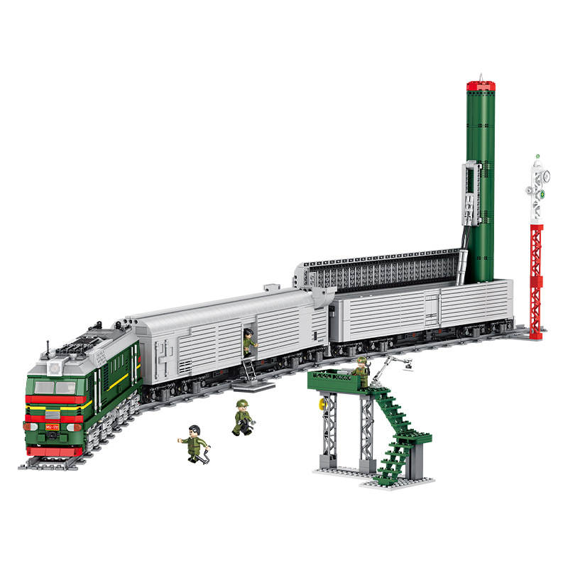 苏联SS-24导弹列车（Missile Train SS-24）（潘洛斯PanlosBrick/积乎inbrixx 628006 ...