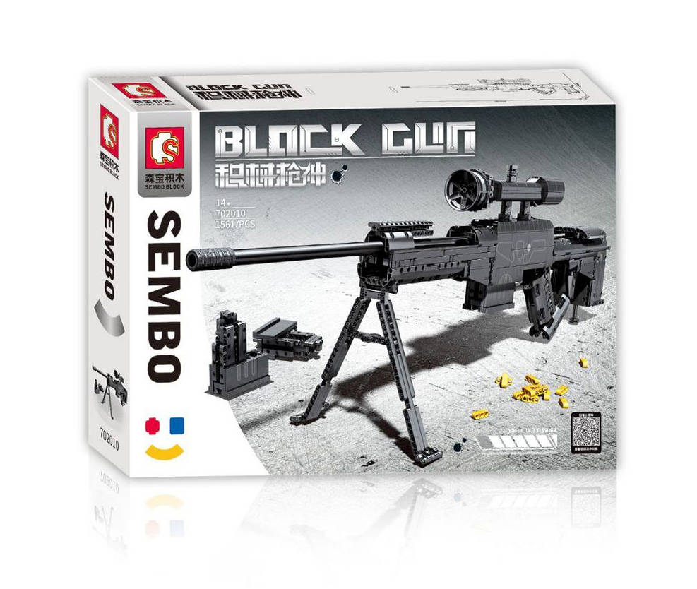 积械枪神：CS/LR4狙击步枪（Block Gun）（森宝SEMBO 702010） | Brick4.com - 最实用的国产积木索引表