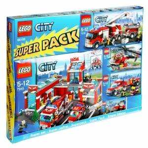 城市消防超值礼品套装（City Super Pack）（乐高LEGO 66195） | Brick4.com - 最实用的国产积木索引表