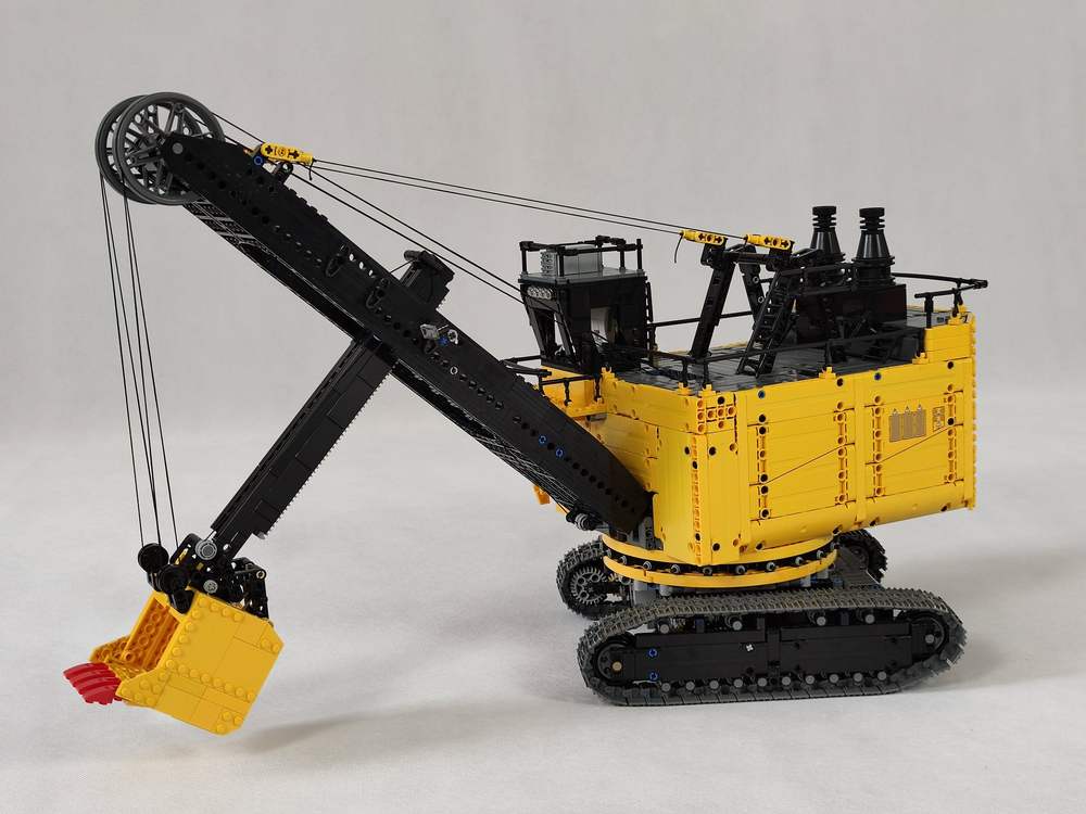 钢丝绳电铲挖掘机（Front shovel rope excavator）（Rebrickable MOC-106879、臻砖科技 ...