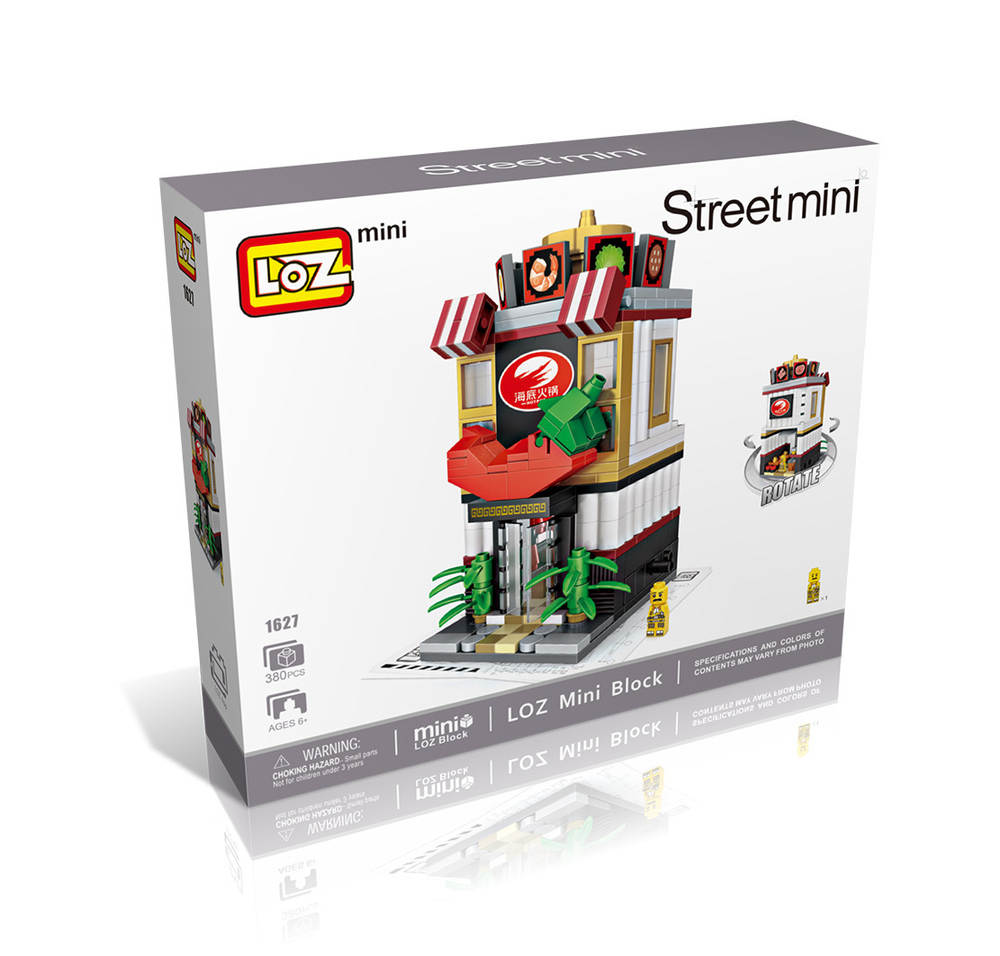 迷你街景 火锅店（俐智LOZ 1627） | Brick4.com - 最实用的国产积木索引表