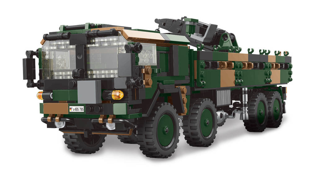 起重卡车（MAN LKW KAT 1 Mil GL 8x8 10t）（星堡XINGBAO XB-06052） | Brick4.com - 最 ...