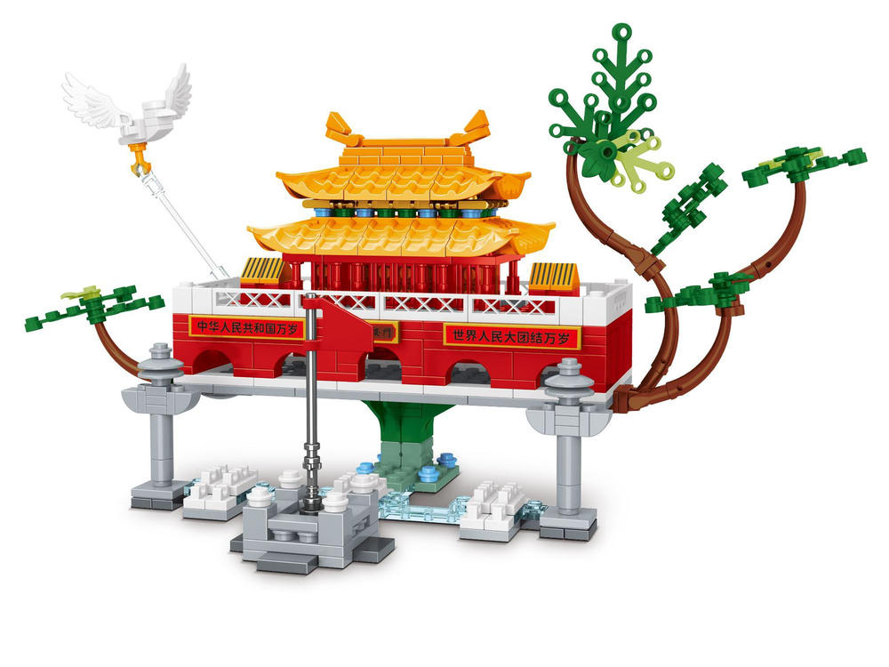 国潮：天安门（明迪minGDi 58027） | Brick4.com - 最实用的国产积木索引表
