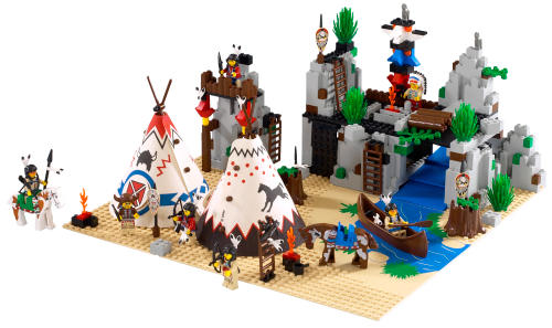 西部：印地安部落（Rapid River Village）（乐高LEGO 6766、乐高LEGO 6763） | Brick4.com - 最 ...