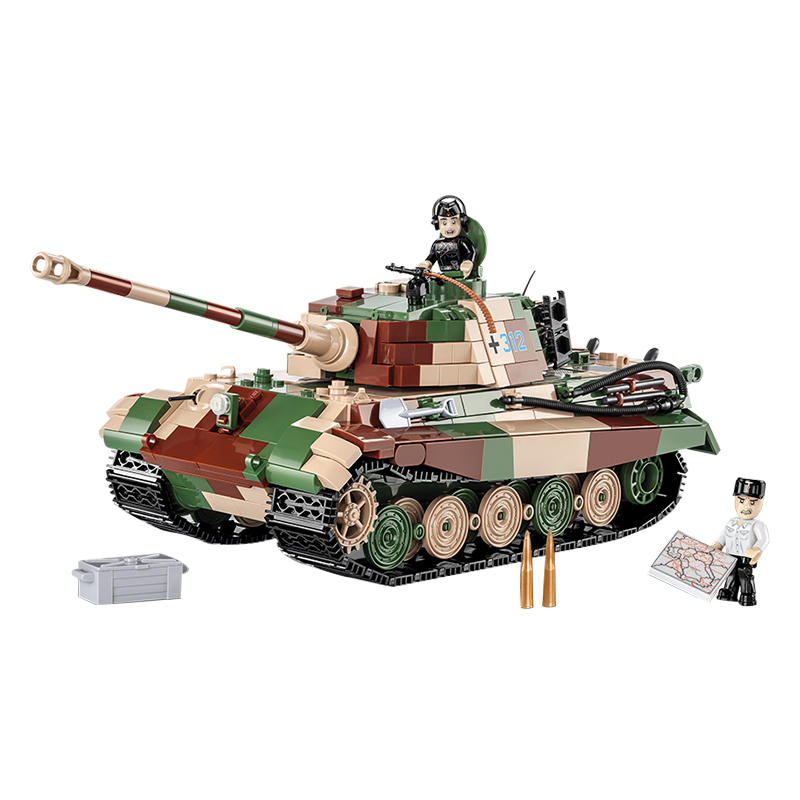 虎王重型坦克亨舍尔炮塔 六号坦克B型（Panzerkampfwagen VI Ausf. B Königstiger）（酷陛COBI 2539 ...