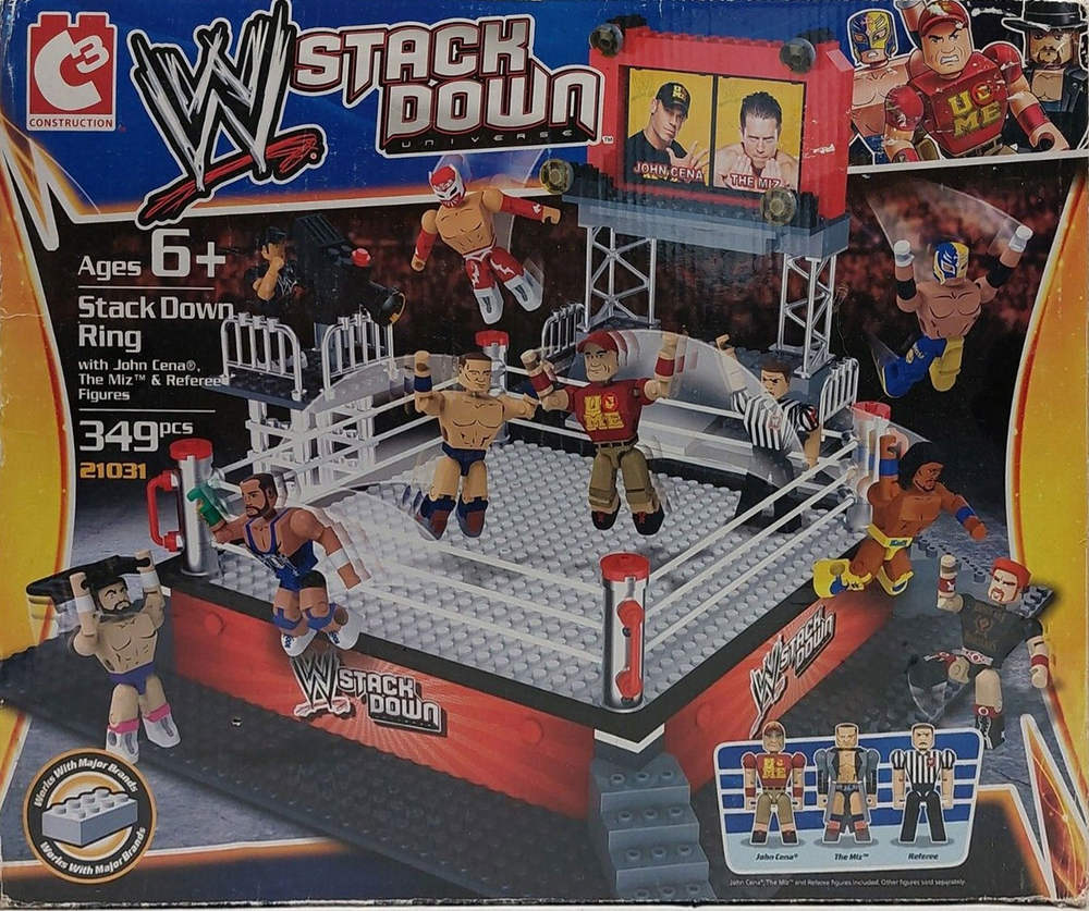 WWE StackDown：Stack Down Ring（C3 21031） | Brick4.com - 最实用的国产积木索引表