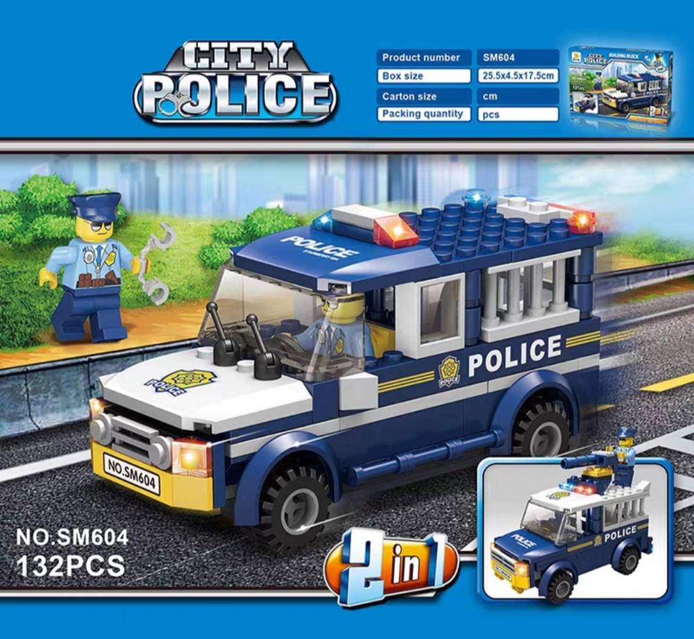 城市警察：押囚车 2合1（City Police）（星乐积木STARMERRY SM604、iBlock PL-920-21 ...