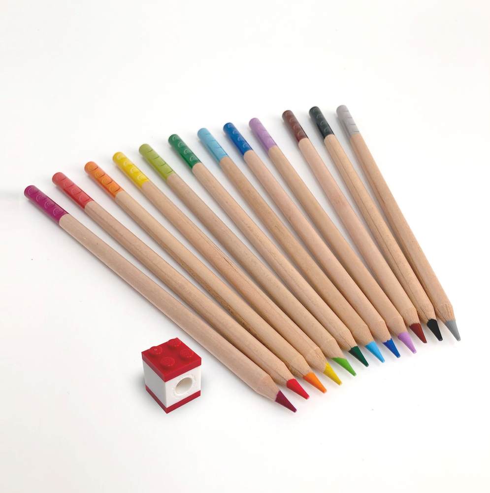 文具：12色彩色铅笔（12 Pack Colored Pencils with Topper）（乐高LEGO 5007197 ...