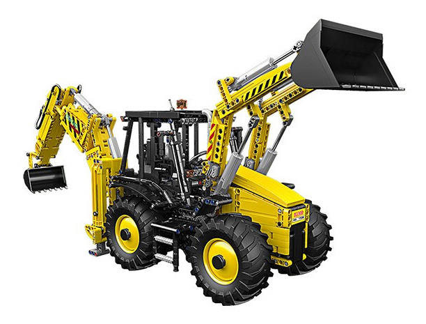 两头忙工程车（Bulldozer）（Rebrickable MOC-86258、宇星模王MouldKing 17036、臻砖科技Reobrix ...