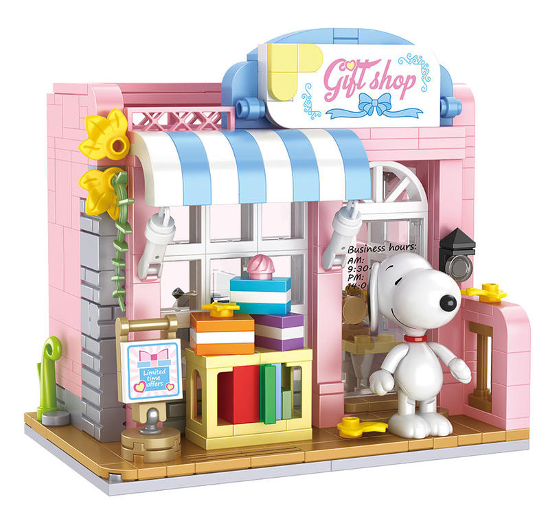 史努比：礼品店（Peanuts Snoopy：Gift Shop）（咔扣CACO S015） | Brick4.com - 最实用的国产积木索引表